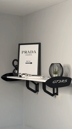 991 GT3 RS Style SPOILER SHELF - BLACK